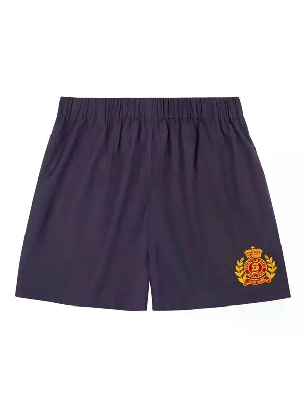 SPORTY & RICH Logo-embroidered Shorts