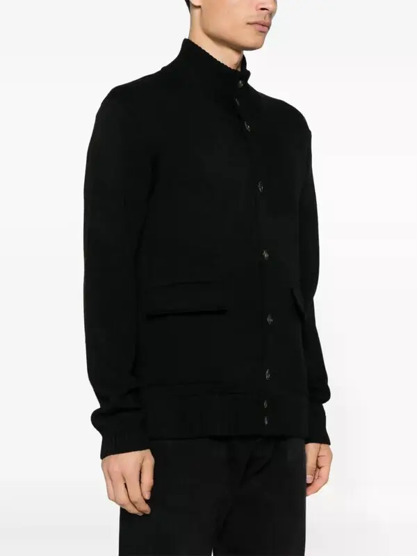 ZANONE Brera Virgin Wool Cardigan - Black