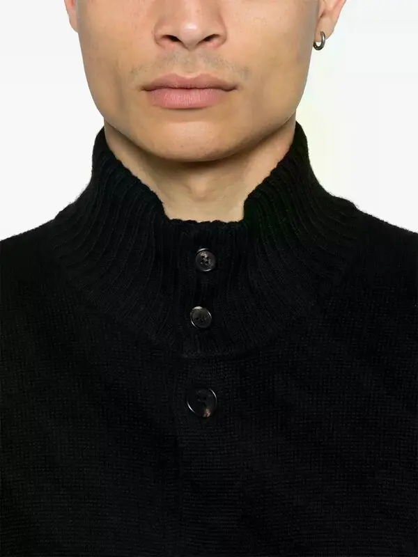 ZANONE Brera Virgin Wool Cardigan - Black