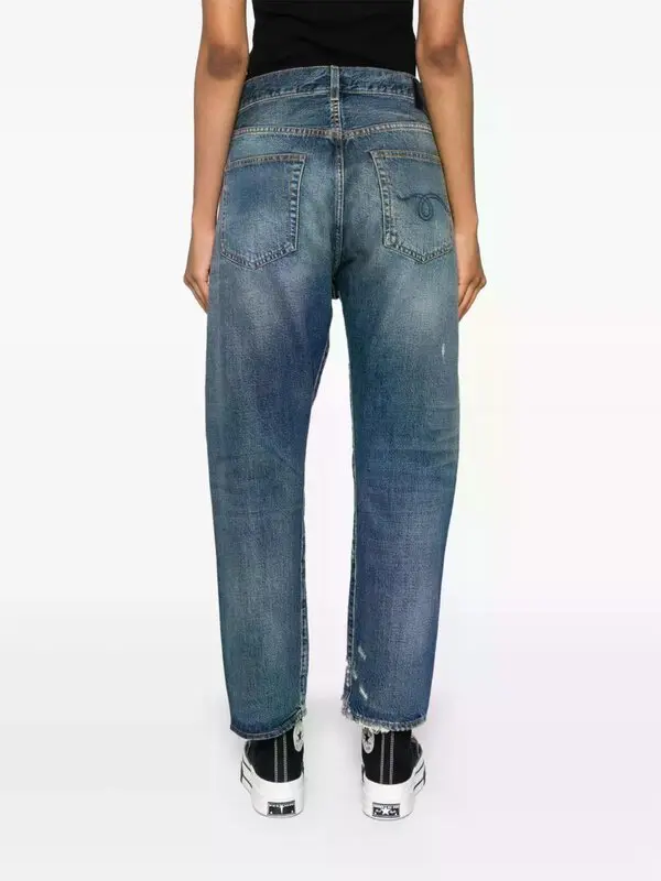 R13 Crossover Distressed Skinny Jeans