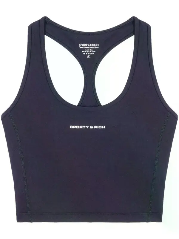SPORTY & RICH Sr Bold Sports Tank Top - Blue