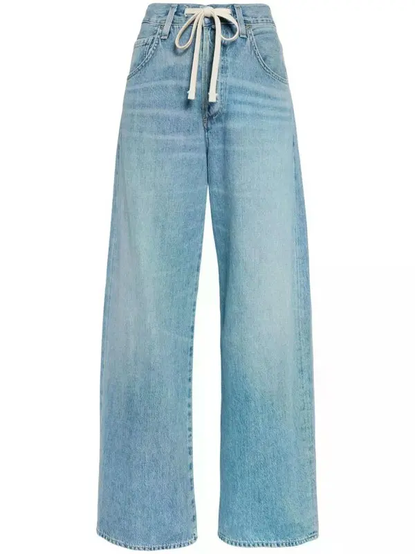 Citizens Of Humanity Brynn Drawstring-waist Cotton Jeans - Blue