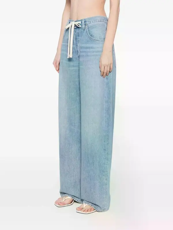 Citizens Of Humanity Brynn Drawstring-waist Cotton Jeans - Blue