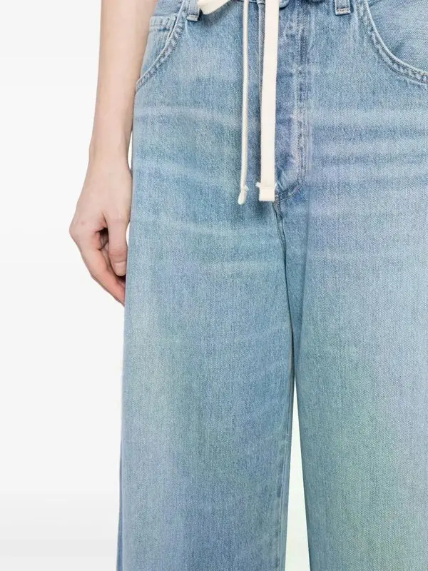Citizens Of Humanity Brynn Drawstring-waist Cotton Jeans - Blue
