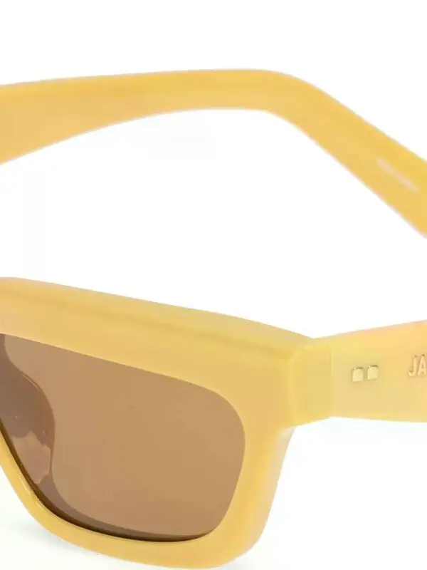 Jacquemus Rectangle Frame Sunglasses - Yellow