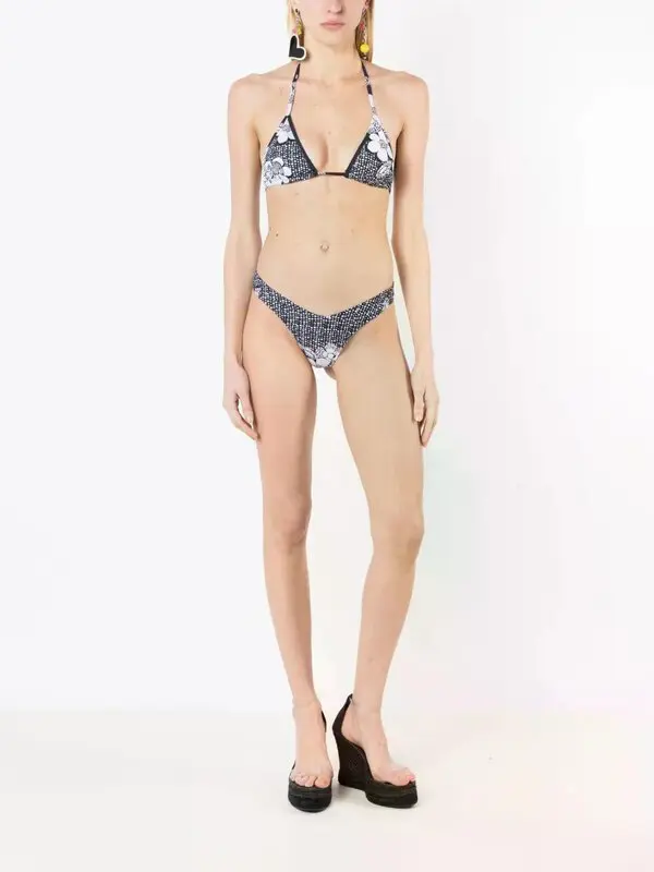 AMIR SLAMA Floral-print Bikini Set