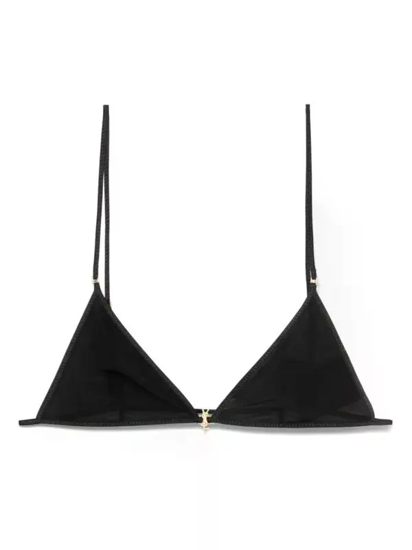 Saint Laurent Triangle-cup Bra - Black