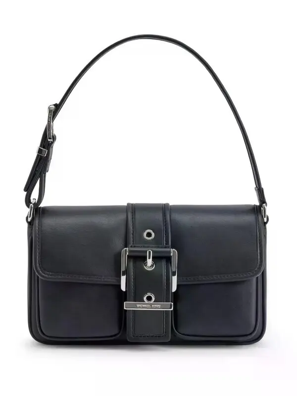 Michael Kors Buckled Leather Shoulder Bag