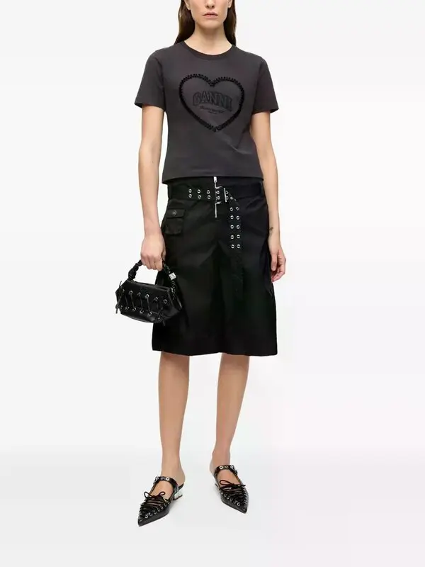 GANNI Belted Shorts