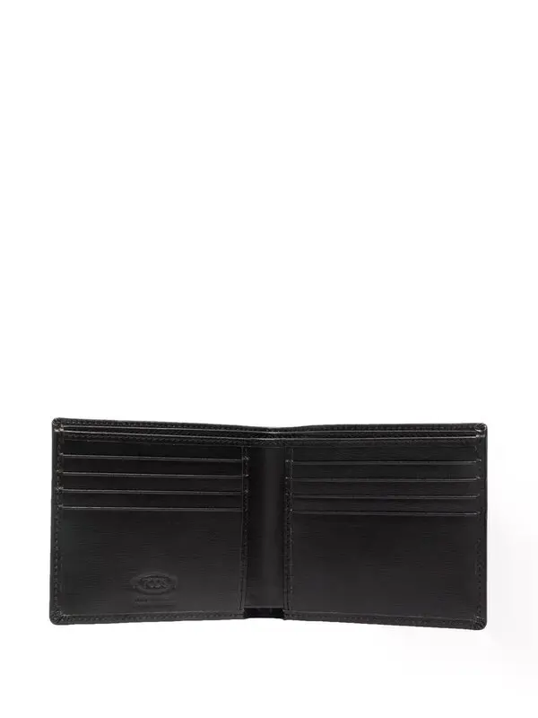 TOD'S Logo-plaque Leather Bi-fold Wallet