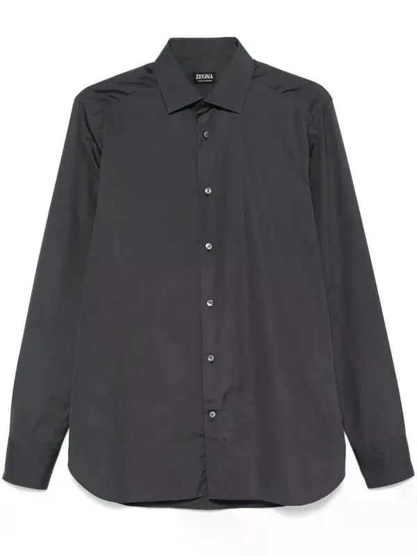 Zegna Poplin Shirt - Grey