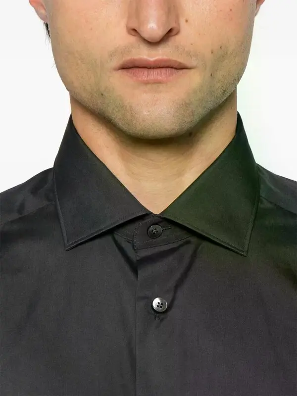 Zegna Poplin Shirt - Grey