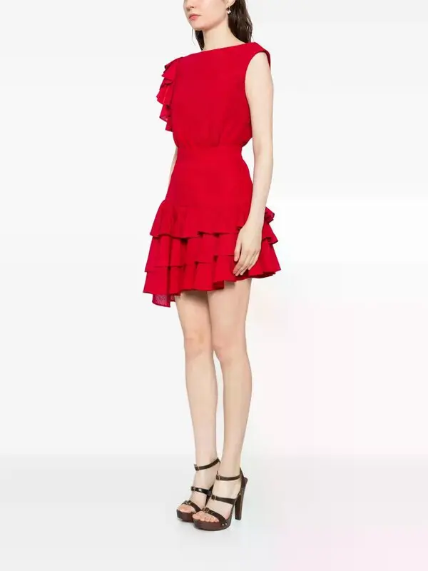 SAIID KOBEISY Ruffled Short Dress