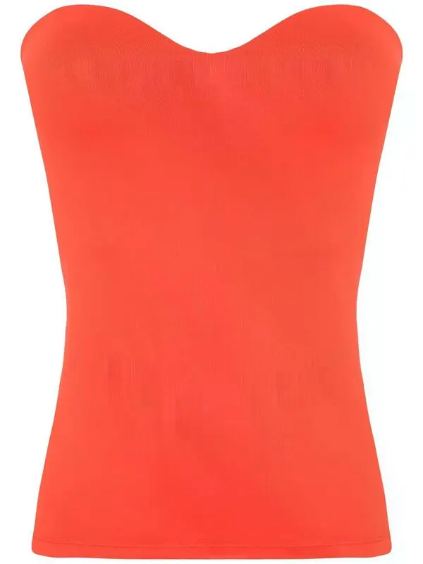 AMIR SLAMA Strapless Bustier Top