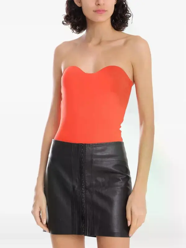 AMIR SLAMA Strapless Bustier Top