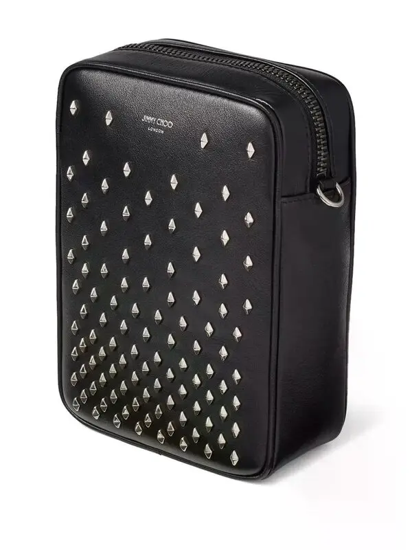 JIMMY CHOO Kimi Leather Messenger Bag