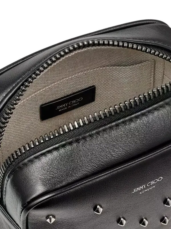JIMMY CHOO Kimi Leather Messenger Bag