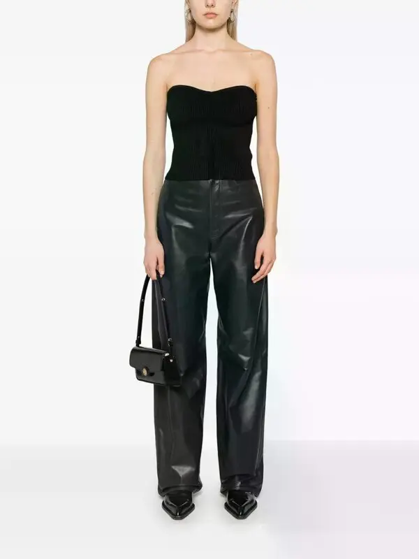 Peserico Lurex Knit Strapless Top