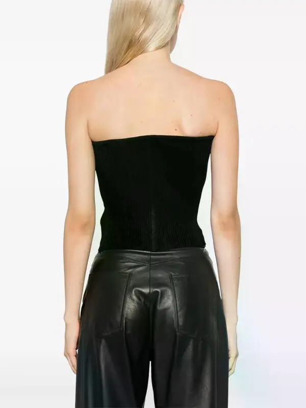 Peserico Lurex Knit Strapless Top