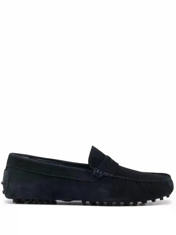 SCAROSSO Michael Suede Loafers - Blue