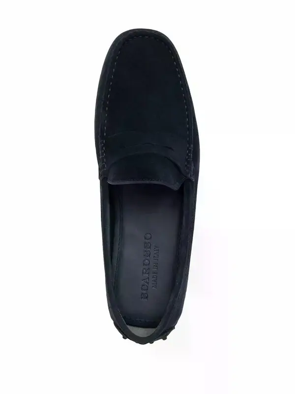 SCAROSSO Michael Suede Loafers - Blue