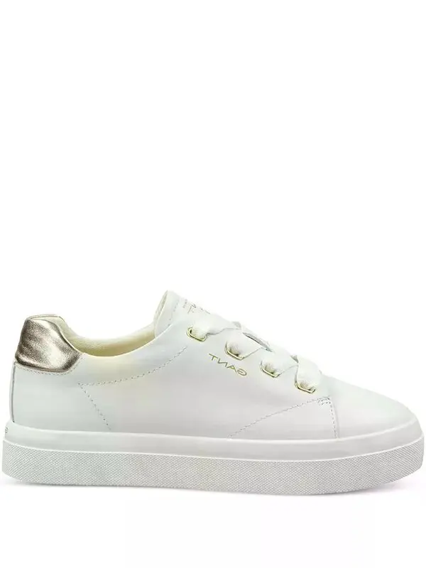 Gant Avona Leather Sneakers With Metallic Accents