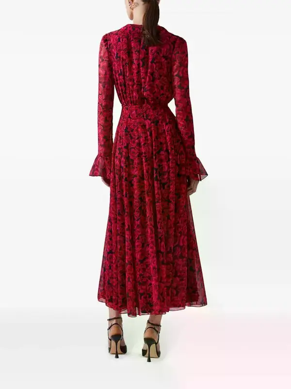 Carolina Herrera Georgette Midi Dress