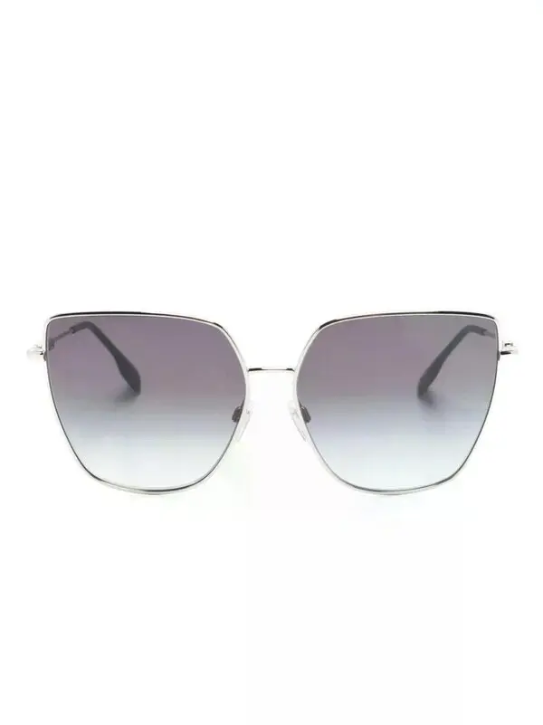 Burberry Oversized Cat-eye Frame Sunglasses - Silver