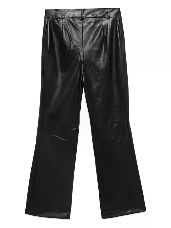 Dkny Flared Faux Leather Trousers