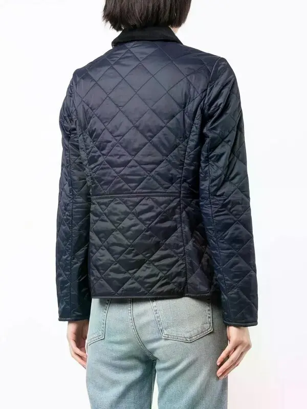 Barbour Quilted Corduroy-collar Jacket - Blue