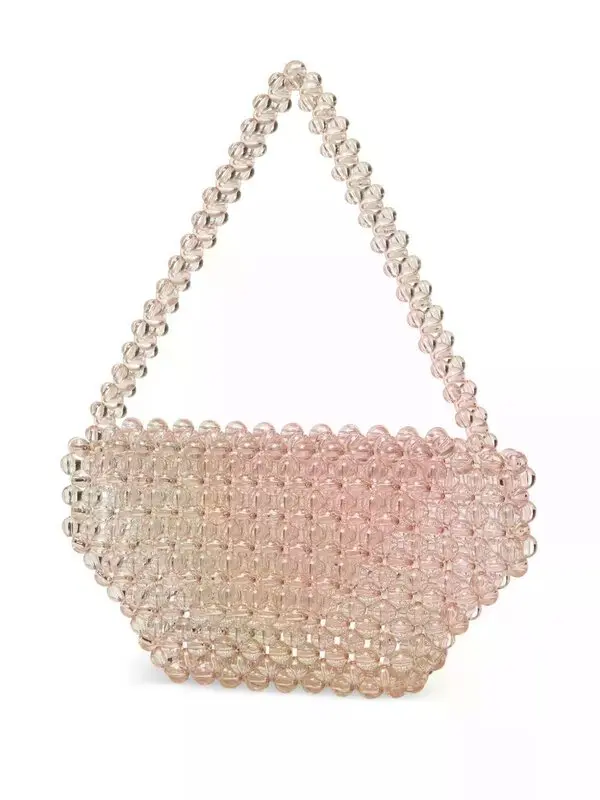 0711 TBILISI Cora Embellished Tote Bag - Neutrals