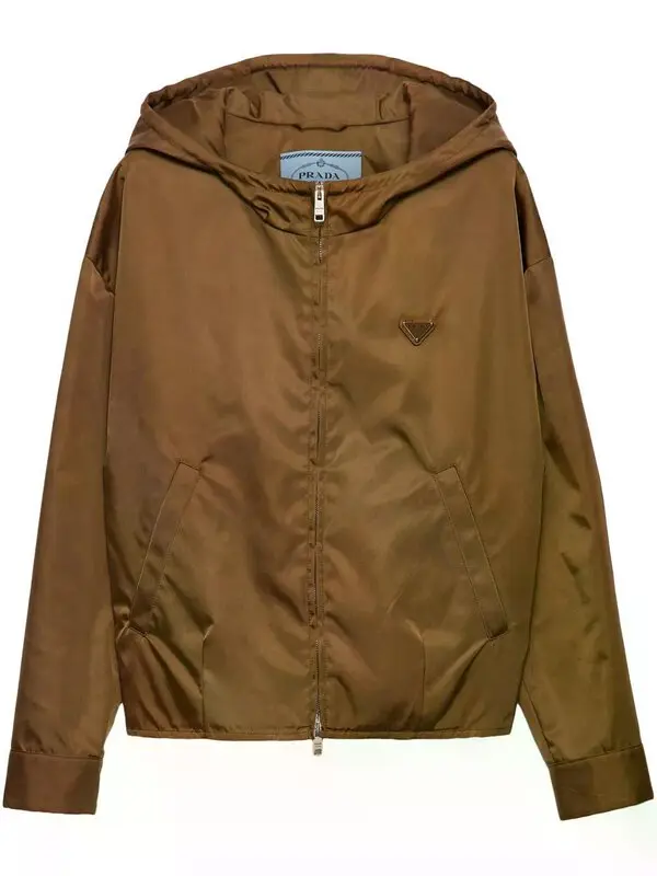 Prada Logo-patch Hooded Jacket