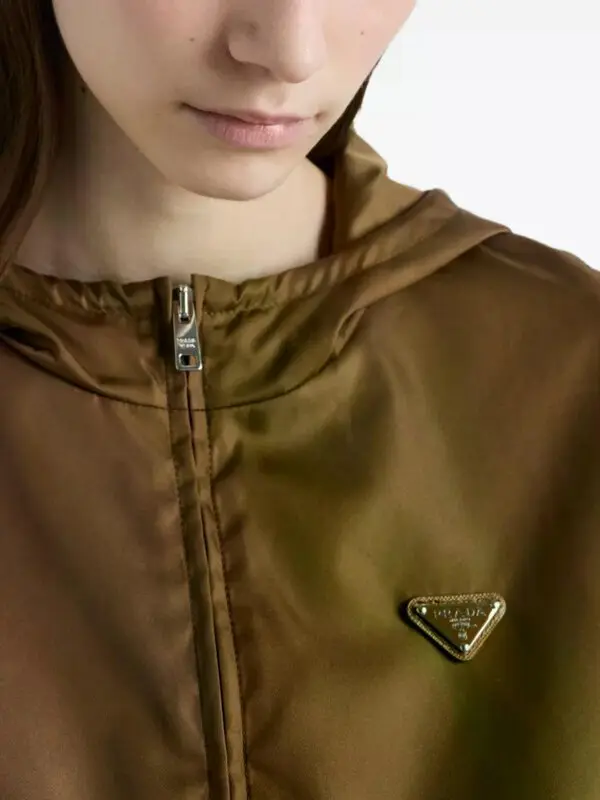 Prada Logo-patch Hooded Jacket