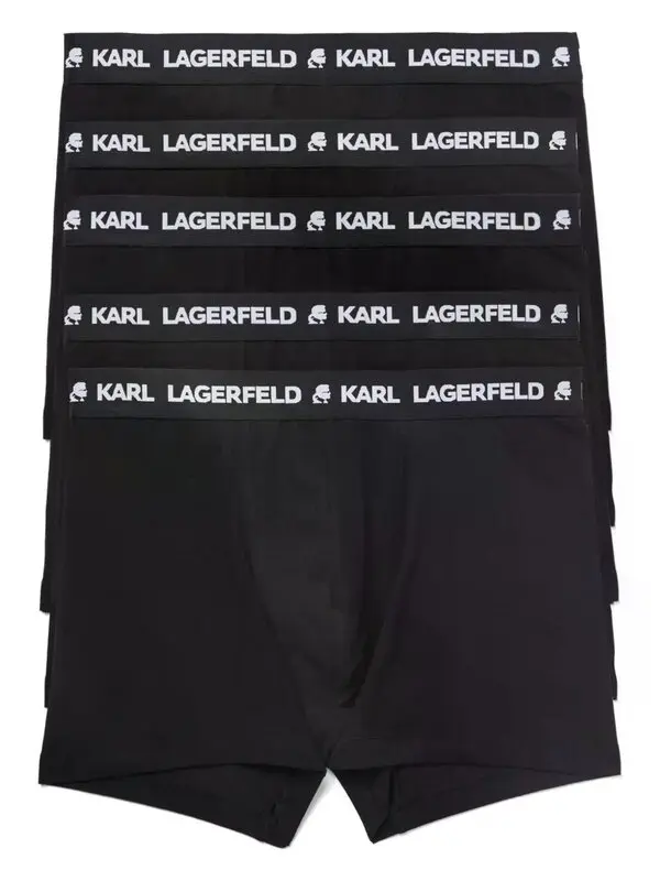 Karl Lagerfeld Logo-print Boxers - Black