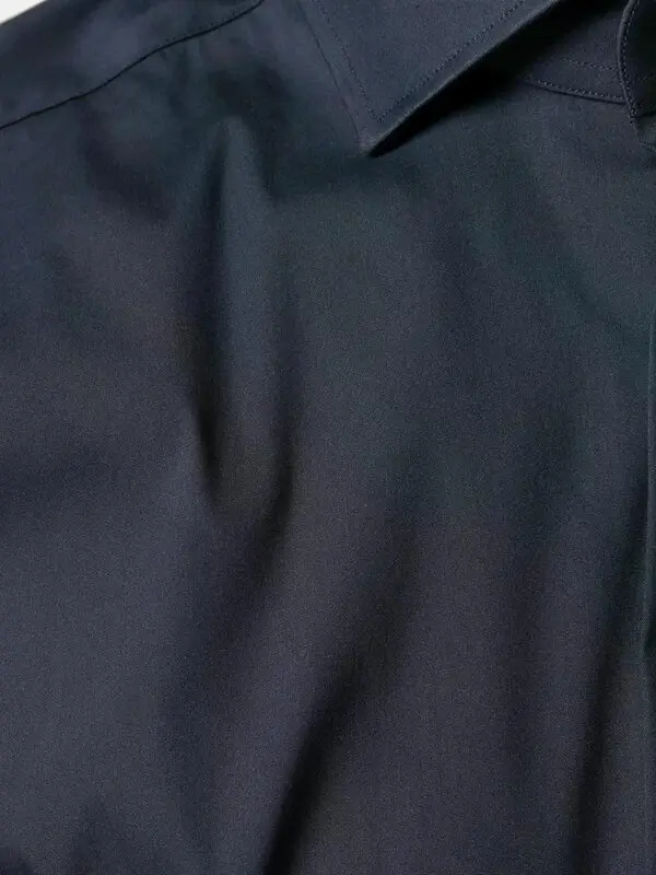 MAZZARELLI Plain Buttoned Shirt - Blue