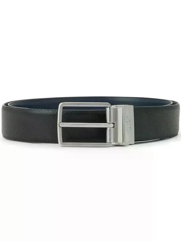 Lacoste Perforated-detail Reversible Belt - Blue