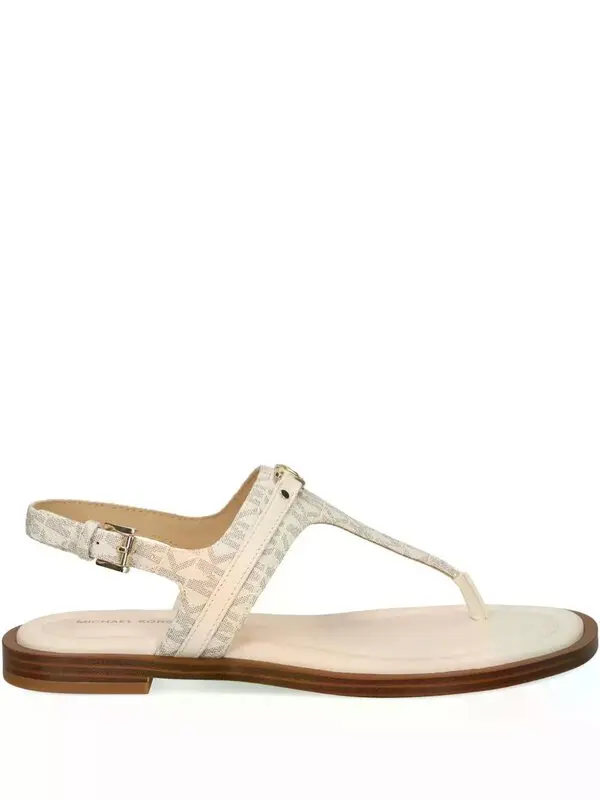 Michael Kors Mandy T-bar Sandals - Neutrals
