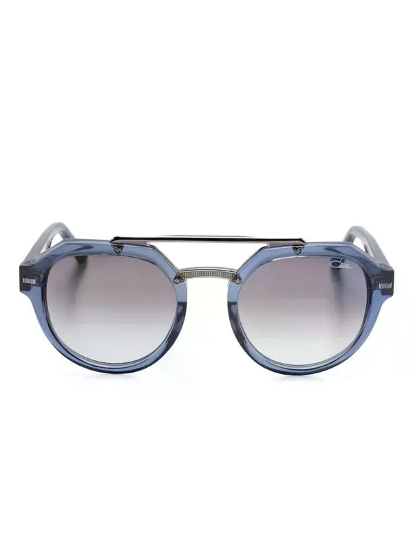 Cazal 8047 Round Frame Sunglasses - Blue