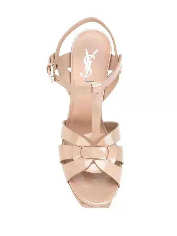 Saint Laurent 105mm Classic Tribute Sandals - Neutrals