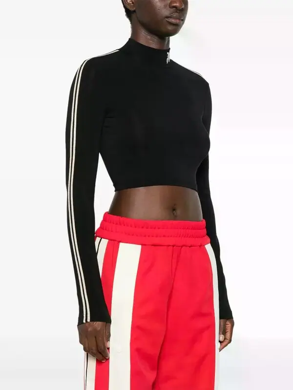 Palm Angels Embroidered-logo Cropped Top