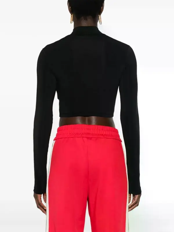 Palm Angels Embroidered-logo Cropped Top