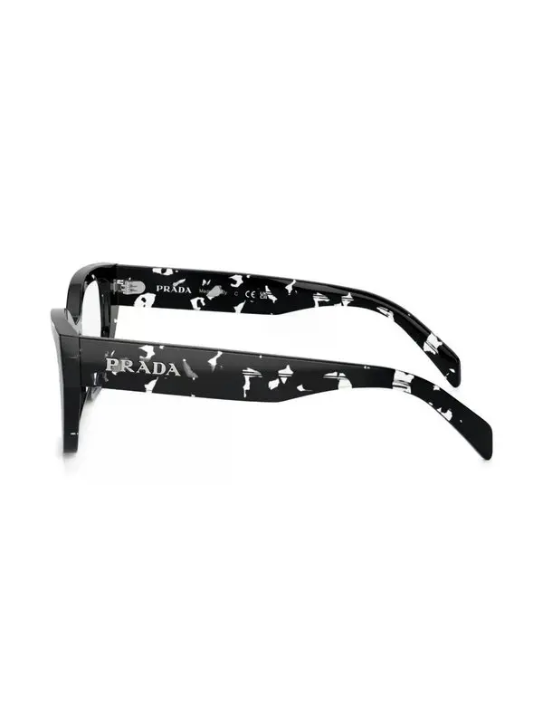 Prada Tortoiseshell Geometric-frame Glasses