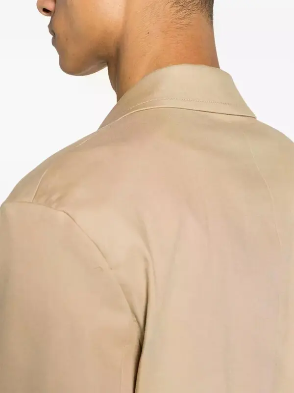 LANVIN Single-breasted Cotton Blazer - Neutrals