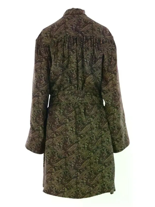 Saint Laurent Paisley-print Silk Dress