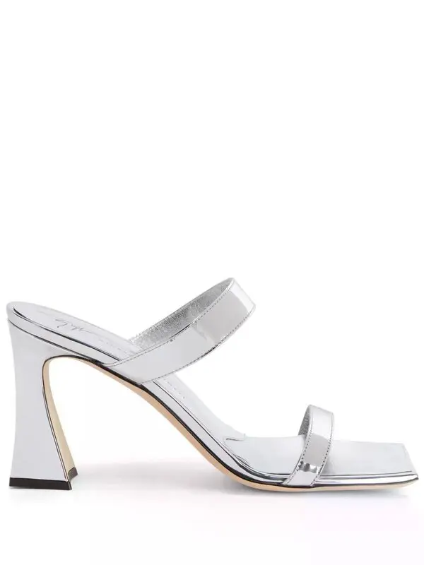 GIUSEPPE ZANOTTI Flaminia Double-strap Sandals - Silver