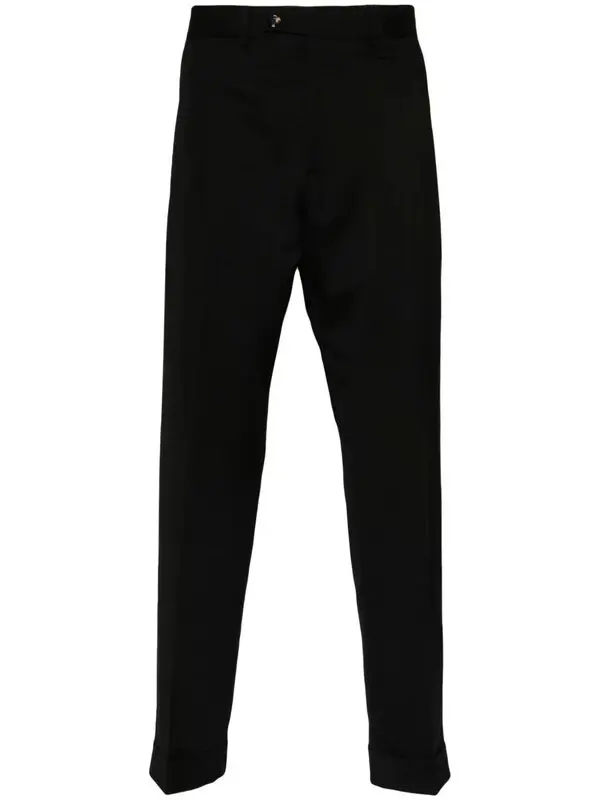 DELL'OGLIO Straight-leg Wool-blend Trousers