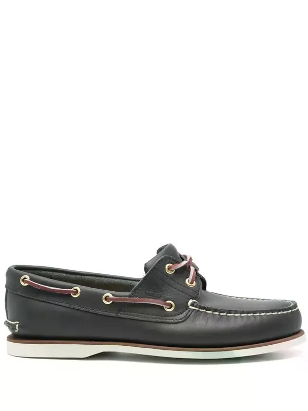 Timberland Leather Boat Shoes - Blue