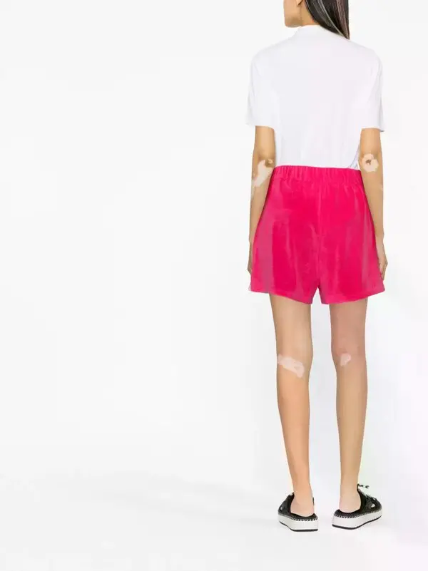 Moncler Logo-patch Velour Shorts