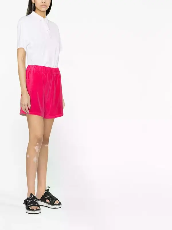 Moncler Logo-patch Velour Shorts