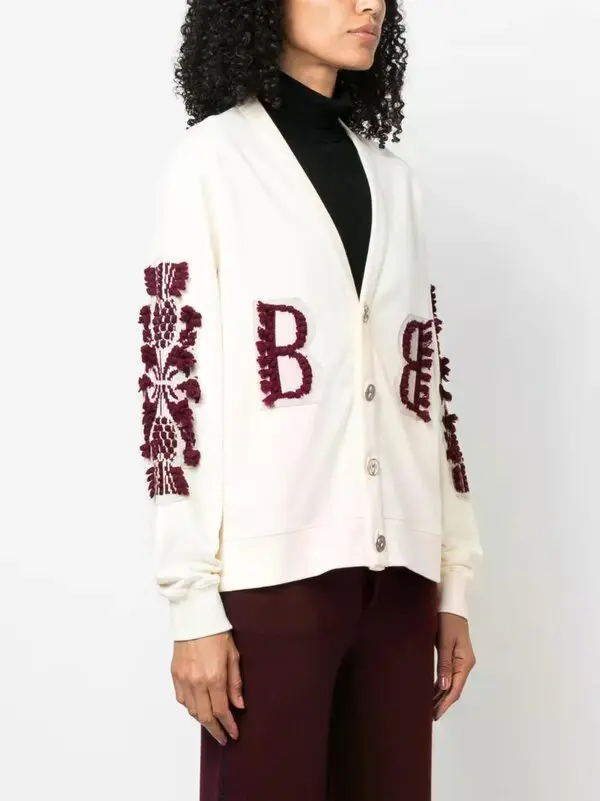 BARRIE B-logo Cardigan - Neutrals